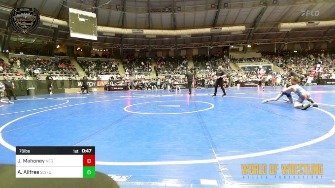 76 lbs Consi Of 16 #2 - Jackson Mahoney, New England Gold vs Ashton ...