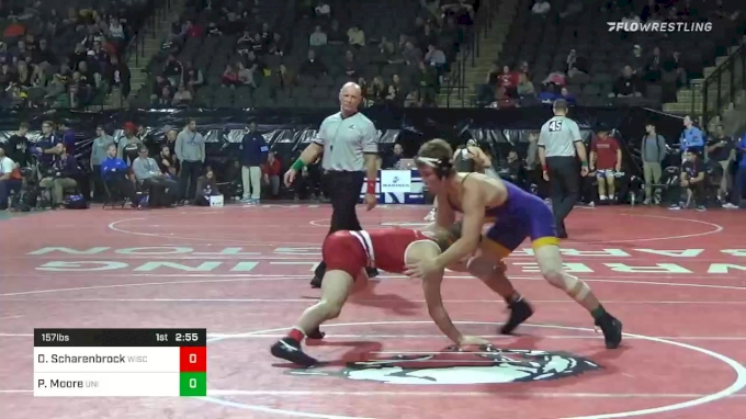 157 lbs Consolation - Drew Scharenbrock, Wisconsin vs Paden Moore, Northern Iowa