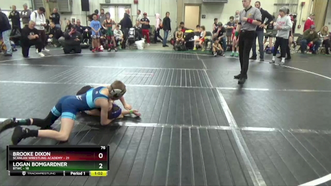 76 lbs Round 1 (6 Team) - Brooke Dixon, Scanlan Wrestling Academy vs ...