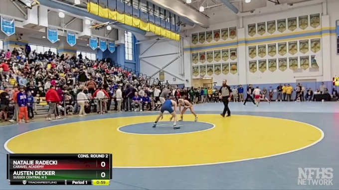 106 lbs Cons. Round 2 - Austen Decker, Sussex Central H S vs Natalie ...