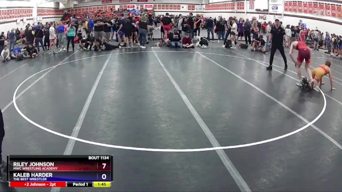 165 lbs Round 3 - Riley Johnson, MWC Wrestling Academy vs Kaleb Harder ...