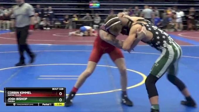 120 lbs Champ. Round 2 - Corbin Kimmel, Wayne Trace vs Josh Bishop, Tinora
