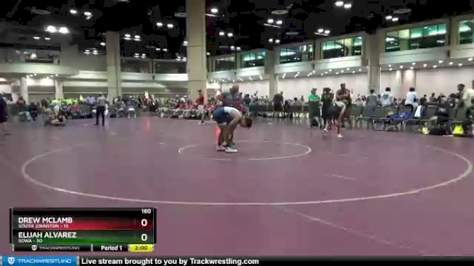 160 lbs Round 4 (10 Team) - Drew Mclamb, South Johnston vs Elijah ...