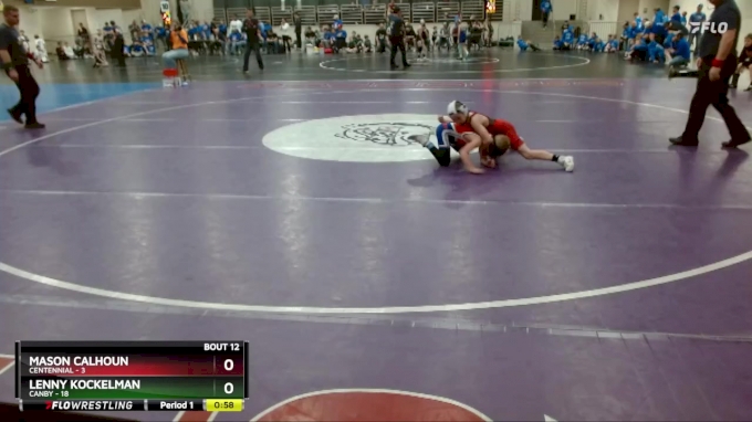 65 lbs Finals (8 Team) - Lenny Kockelman, Canby vs Mason Calhoun ...