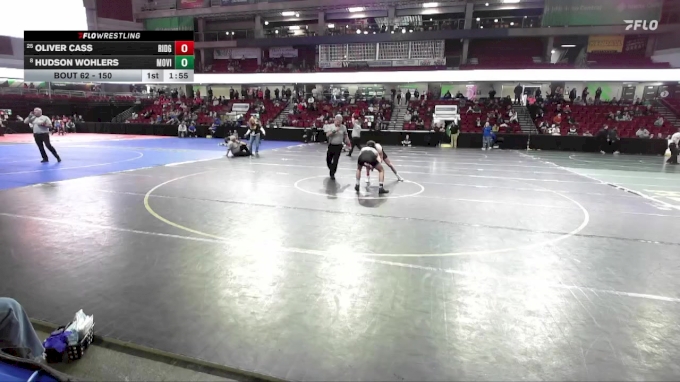 150 lbs Champ. Round 1 - Oliver Cass, Ridgevue vs Hudson Wohlers ...