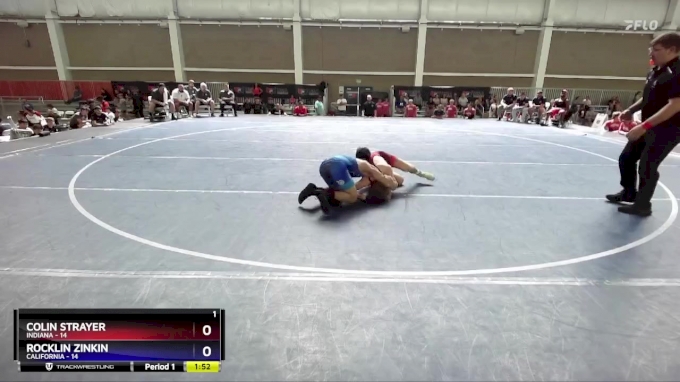 120 lbs Round 3 (8 Team) - Colin Strayer, Indiana vs Rocklin Zinkin ...