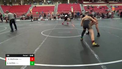 130 lbs 3rd Place Match - Noah Wuthnow, Abilene Kids Wrestling vs Kaleb ...