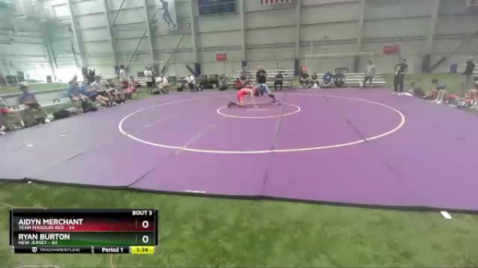 170 lbs Round 1 (8 Team) - Aidyn Merchant, Team Missouri Red vs Ryan ...