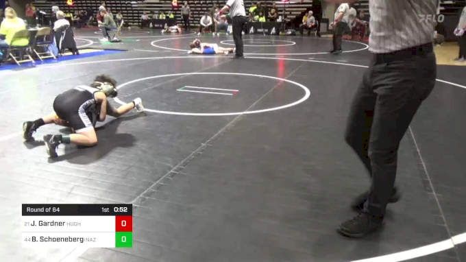 90 lbs Round Of 64 - Jacob Gardner, Hughesville vs Bode Schoeneberger ...