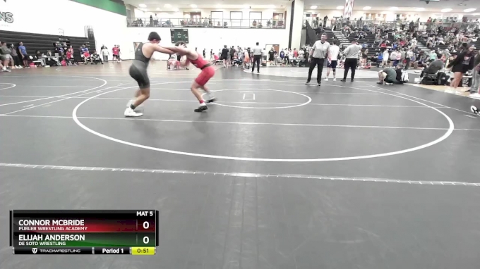 150 lbs Cons. Round 3 - Elijah Anderson, De Soto Wrestling vs Connor ...