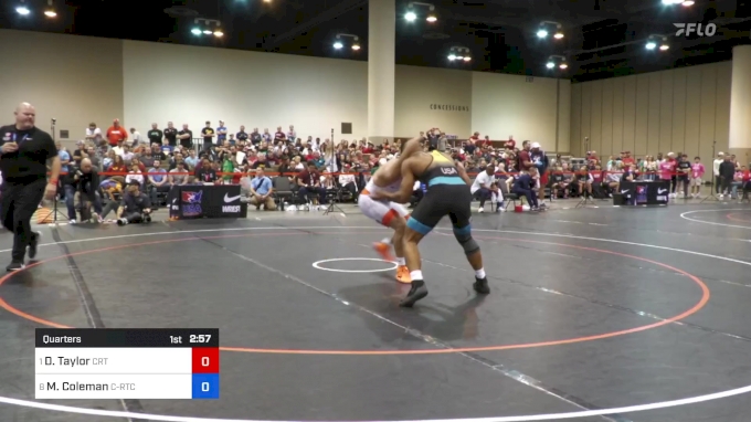 92 kg Quarters - David Taylor, Cowboy RTC / TMWC vs Marcus Coleman ...