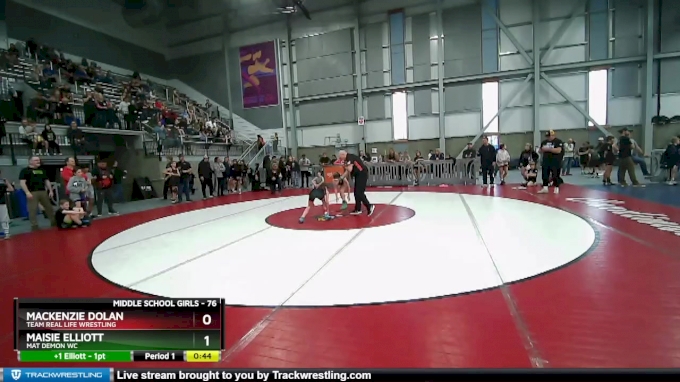 76 lbs Round 2 - Maisie Elliott, Mat Demon WC vs Mackenzie Dolan, Team ...