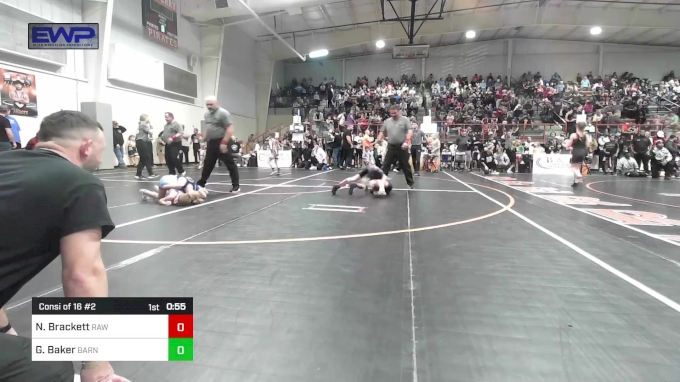 61 lbs Consi Of 16 #2 - Noah Brackett, Raw Wrestling Club vs Grayson ...