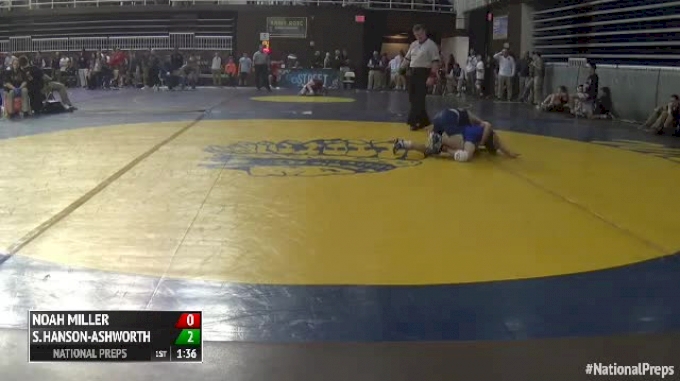 106 Round of 16 - Noah Miller, Trinity Christian vs Shane Hanson ...