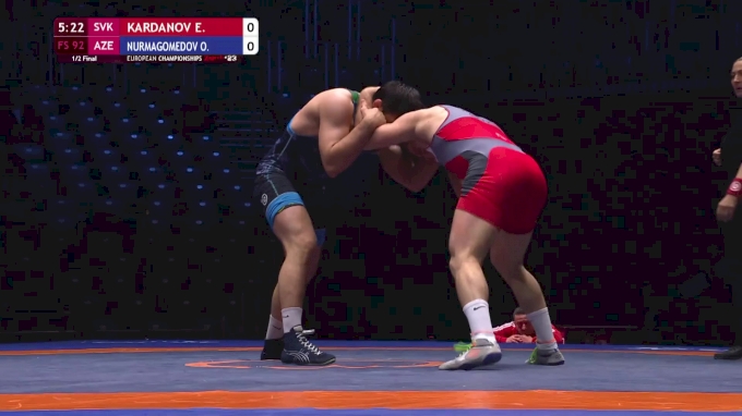 92 kg Semifinal - Osman Nurmagomedov, AZE vs Ermak Kardanov, SVK