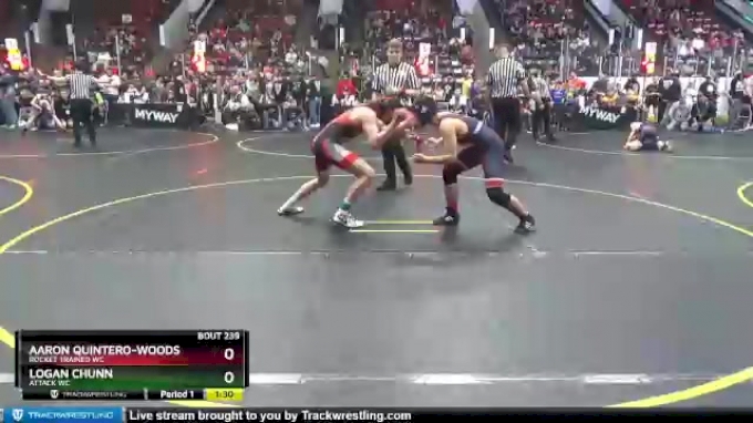145 lbs Cons. Round 1 - Aaron Quintero-Woods, Rocket Trained WC vs ...