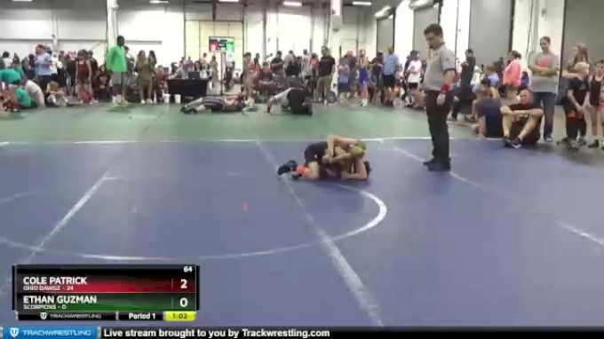 64 lbs Round 3 (8 Team) - Cole Patrick, Ohio Dawgz vs Ethan Guzman ...