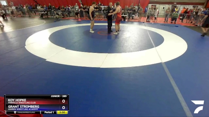 285 lbs Semifinal - Koy Hopke, Pinnacle Wrestling Club vs Grant ...