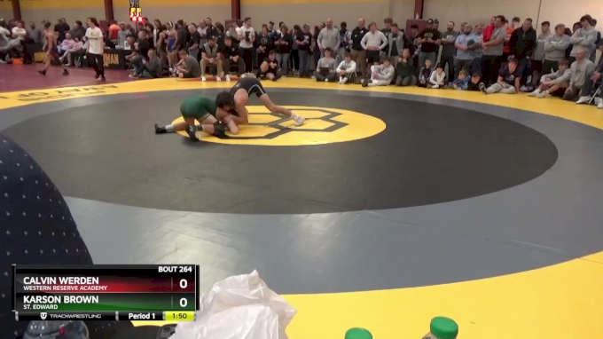 120 lbs Champ. Round 2 - Karson Brown, St. Edward vs Calvin Werden ...