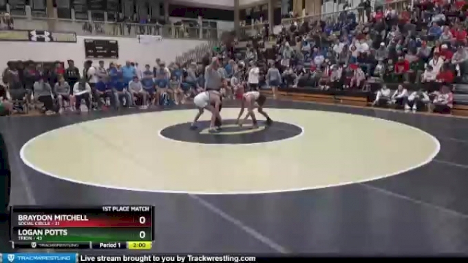 106 lbs Placement Matches (8 Team) - Logan Potts, Trion vs Braydon ...