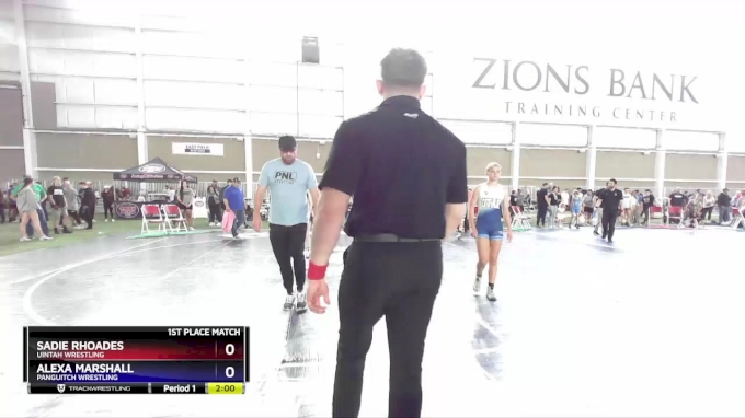 112 lbs 1st Place Match - Sadie Rhoades, Uintah Wrestling vs Alexa ...