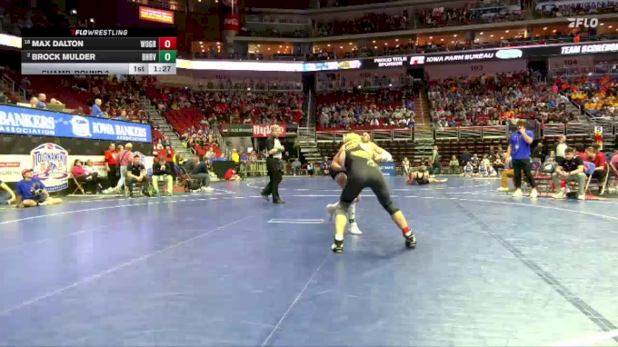 2A-175 lbs Champ. Round 2 - Max Dalton, Woodward-Granger vs Brock ...