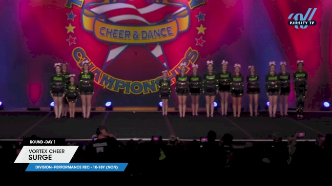 Vortex Cheer - Surge [2024 L1 Performance Rec - 10-18Y (NON) Day 1 ...