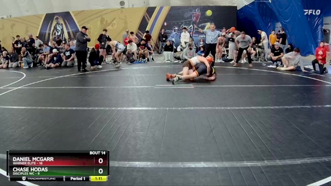132 lbs Round 4 (8 Team) - Daniel McGarr, Warner Elite vs Chase Hodas ...
