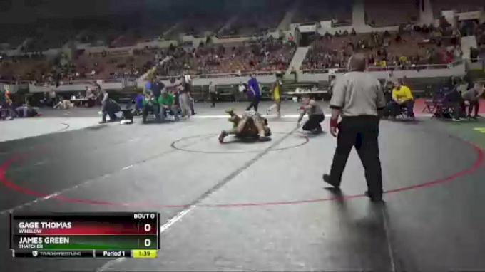 D4-190 lbs Semifinal - James Green, Thatcher vs Gage Thomas, Winslow