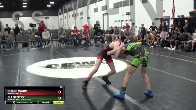 65 lbs Placement Matches (8 Team) - Eli Gentry, Minions Black (GA) vs ...