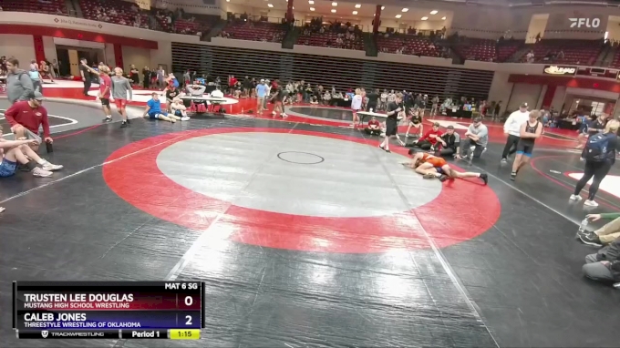 120 lbs Semifinal - Trusten Lee Douglas, Mustang High School Wrestling ...