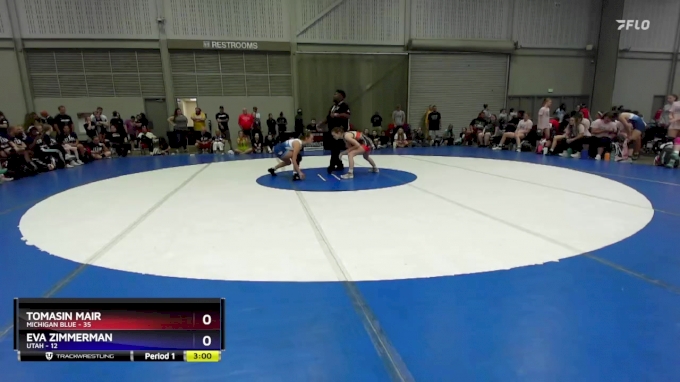 105 lbs Quarters & 1st Wb (16 Team) - Tomasin Mair, Michigan Blue vs ...