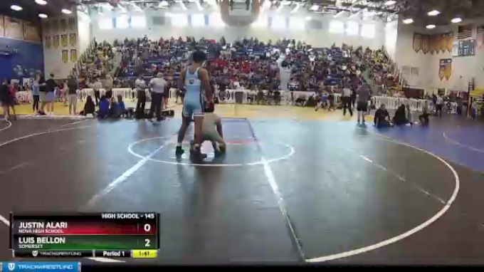 145 lbs Champ. Round 3 - Luis Bellon, Somerset vs Justin Alari, Nova ...
