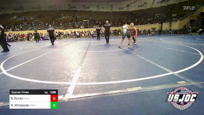 120 lbs Quarterfinal - Bridges Duran, Clinton Youth Wrestling vs ...