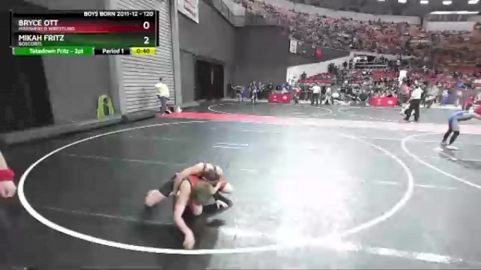 120 lbs Cons. Round 5 - Bryce Ott, Marshfield Wrestling vs MiKah Fritz ...