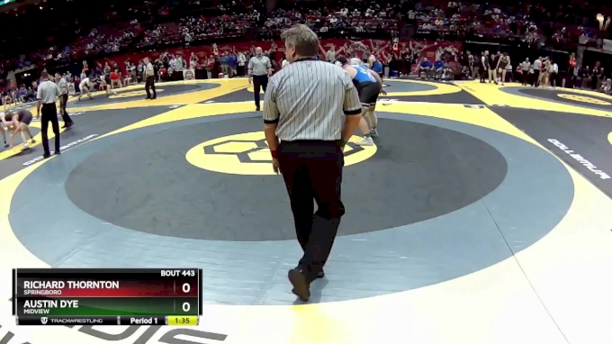 D1-285 lbs Champ. Round 1 - Austin Dye, Midview vs Richard Thornton ...