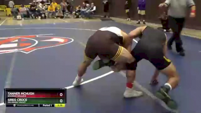 149 lbs Champ. Round 2 - Greg Croce, Delaware Valley vs Tanner Mchugh ...