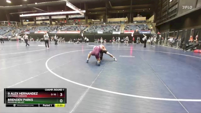 174 lbs Champ. Round 1 - 9 Alex Hernandez, Southern Oregon vs Brenden ...