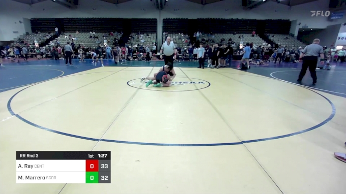 141 lbs Rr Rnd 3 - Ashton Ray, Centurion Wrestling vs Maksim Marrero ...
