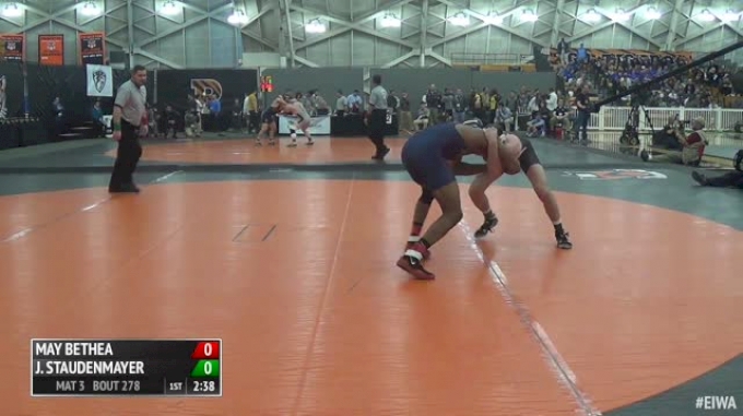 157 5th Place - May Bethea, Penn vs Justin Staudenmayer, Brown