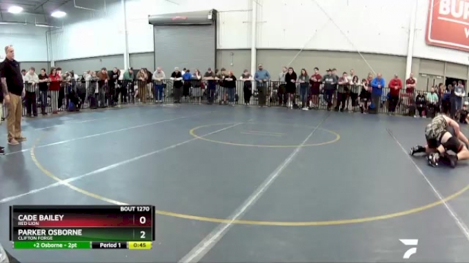 187 lbs Cons. Round 3 - Cade Bailey, Red Lion vs Parker Osborne ...