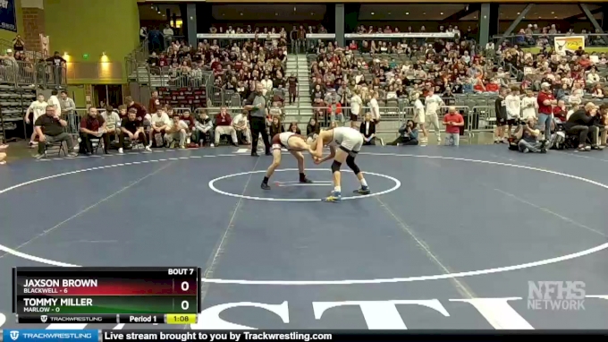 106 lbs Finals (8 Team) - Jaxson Brown, Blackwell vs Tommy Miller, Marlow