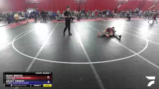 138 lbs Champ. Round 1 - Isaac Briggs, Saint Croix Falls High School ...