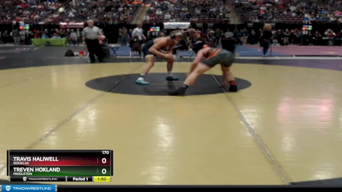 170 lbs Champ. Round 1 - Treven Hokland, Middleton vs Travis Haliwell ...