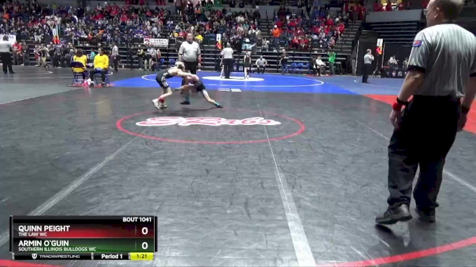 69 lbs Champ. Round 1 - Quinn Peight, The Law WC vs Armin O`Guin ...