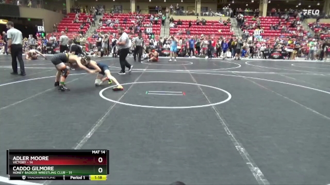 120 lbs Round 2 (6 Team) - Caddo Gilmore, Honey Badger Wrestling Club ...