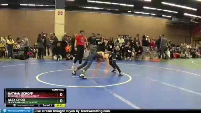 92 lbs Semifinal - Nathan Schoff, Boneyard Wrestling Academy vs Alex ...