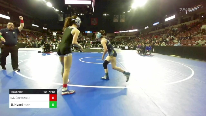 100 lbs Round Of 32 - Jaelle Cortez, Gilroy vs Bailey Hoard, Monache