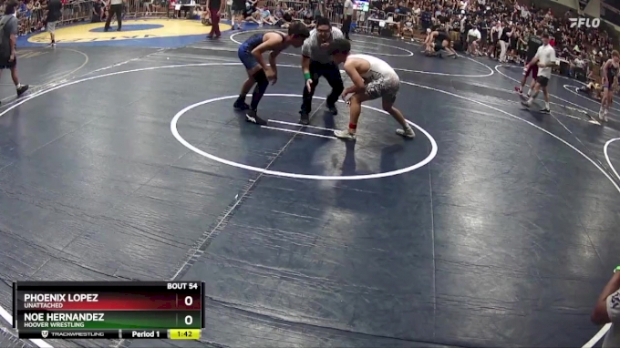 133 lbs Champ. Round 1 - Phoenix Lopez, UNATTACHED vs Noe Hernandez ...