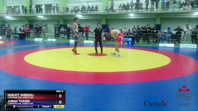 80kg Quarterfinal - Harjot Shergill, Canadian Mal Wrestling vs Joban ...
